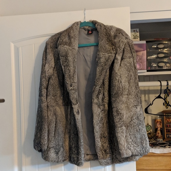 Jackets & Coats | Vintage Rabbit Fur Coat | Poshmark